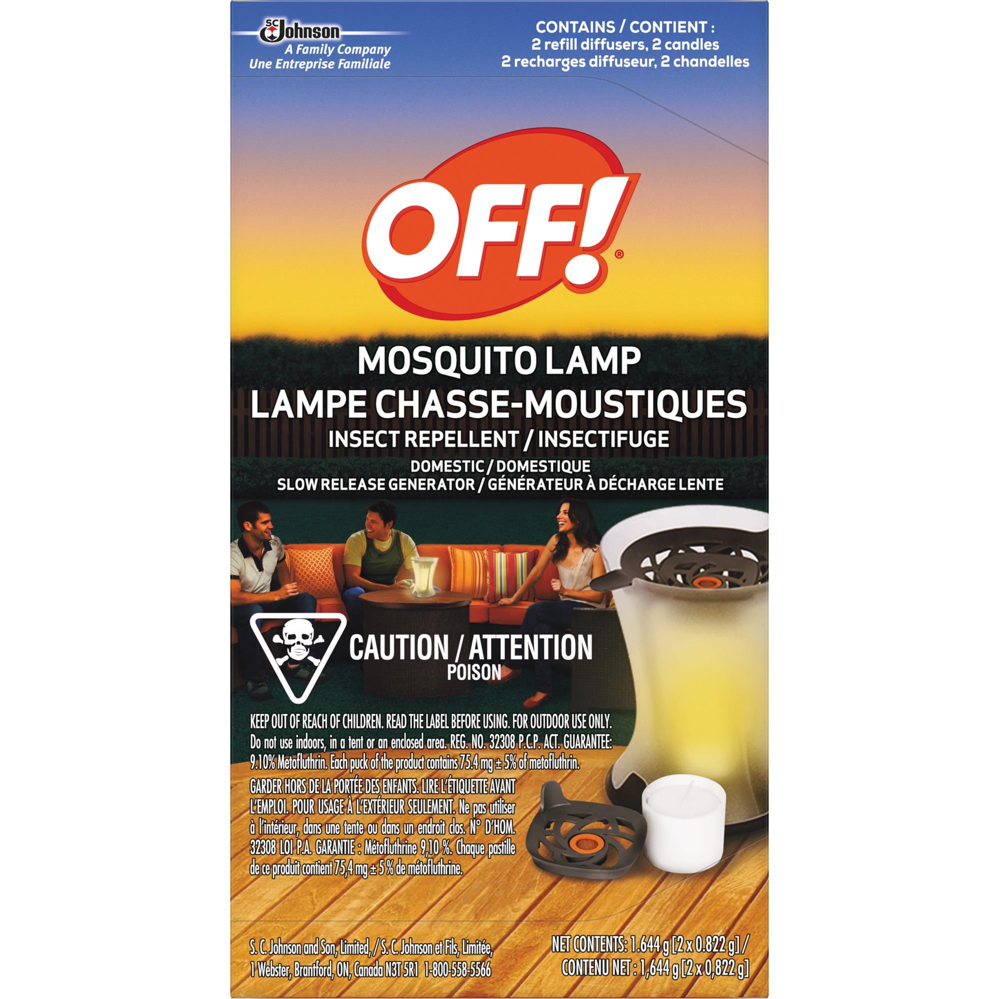 SC Johnson OFF! PowerPad® Mosquito Repellent Lamp Refills, DEET Free ...